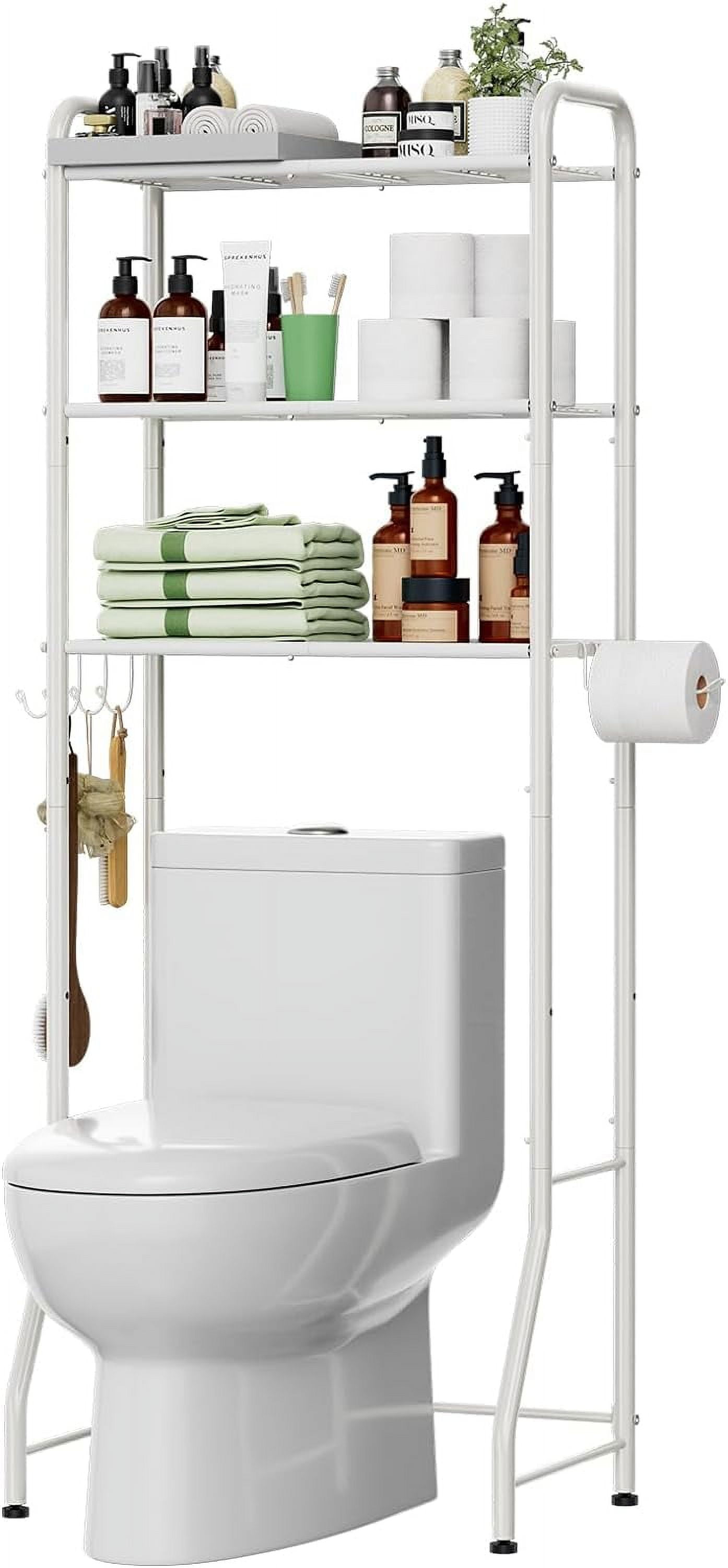 Simple Trending 3 Tier Over The Toilet Rack, Shelf Bathroom, Bathroom ...