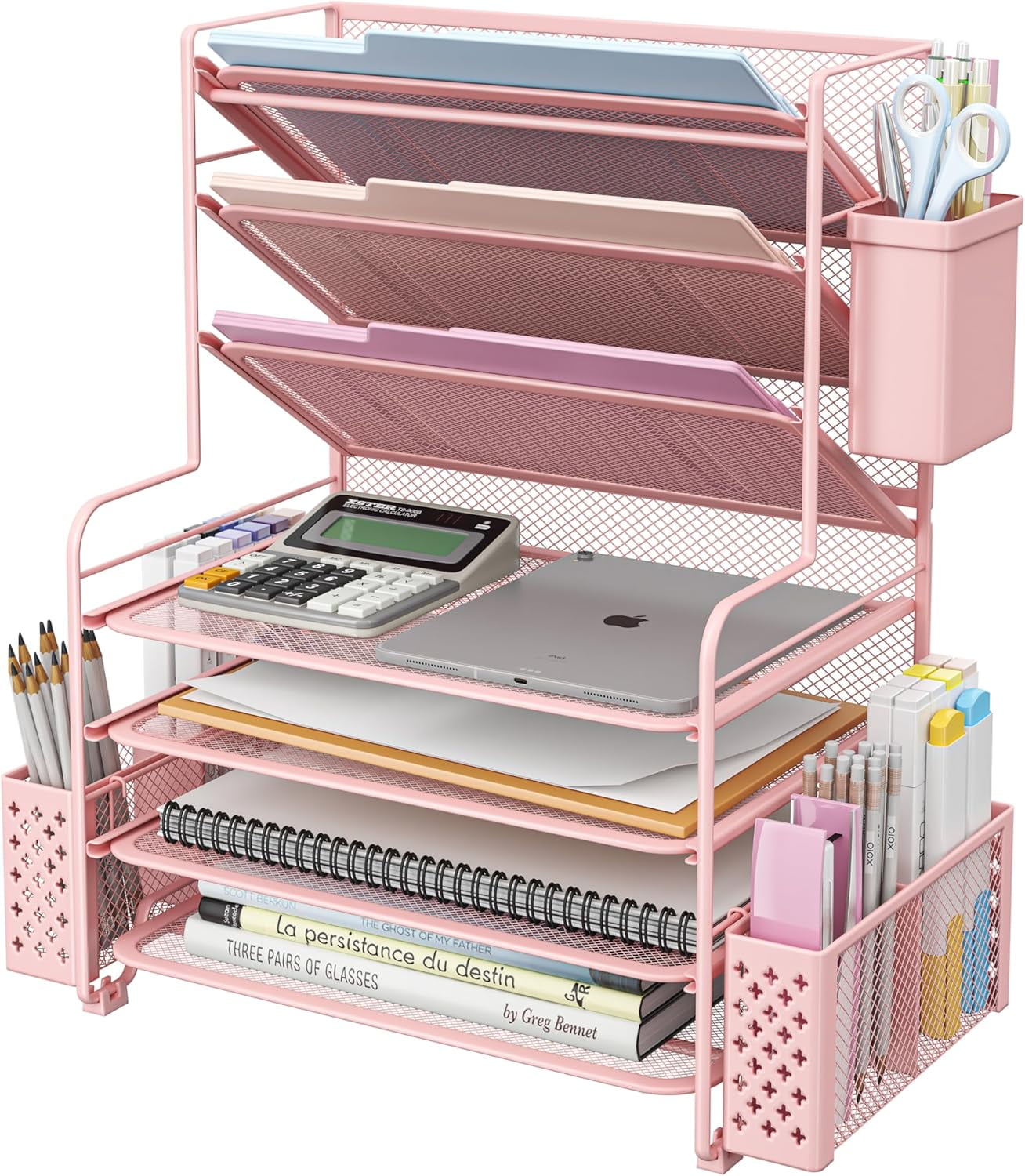 Simple Trending 7 Tier Desk File Organizer, Letter Tray Paper Organizer ...