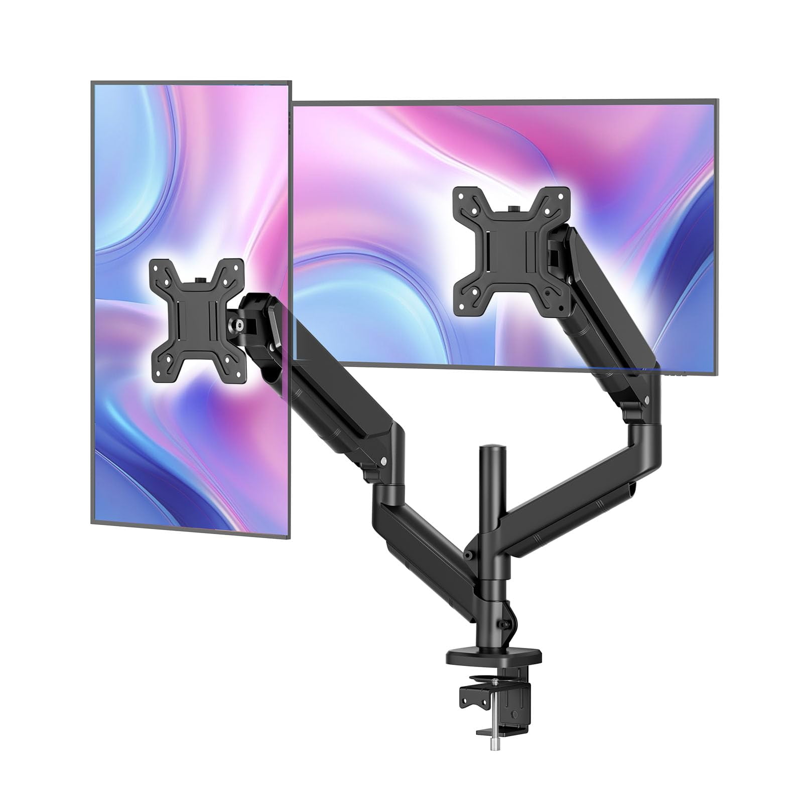 Simple Trending Dual Monitor Stand for 17-27 inch Computer Screens ...