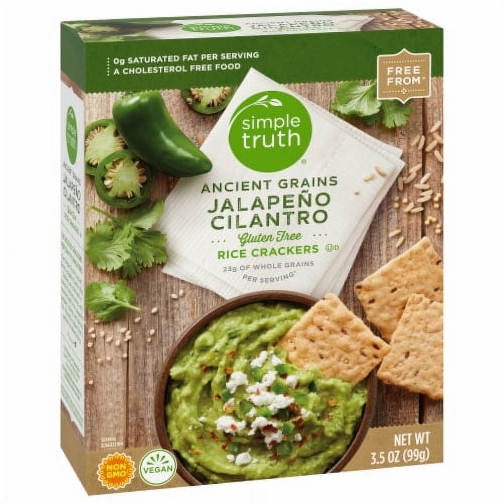 Simple Truth Ancient Grains Jalapeno Cilantro Rice Crackers - 3.5 oz ...