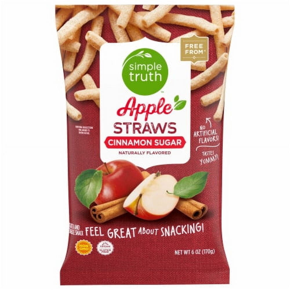 Simple Truth Cinnamon Sugar Apple Straws Chips - 6 oz - Walmart.com