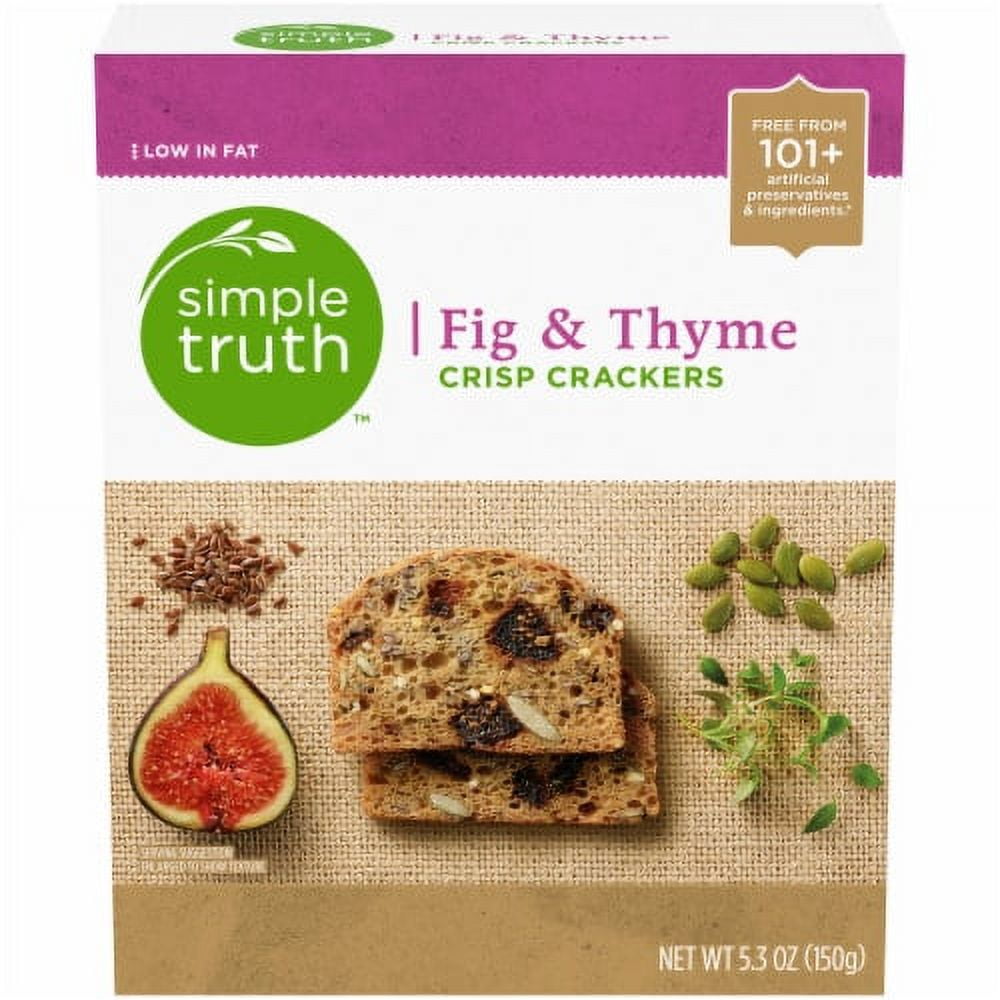 Simple Truth Fig & Thyme Crisp Crackers - 5.3 oz - Walmart.com