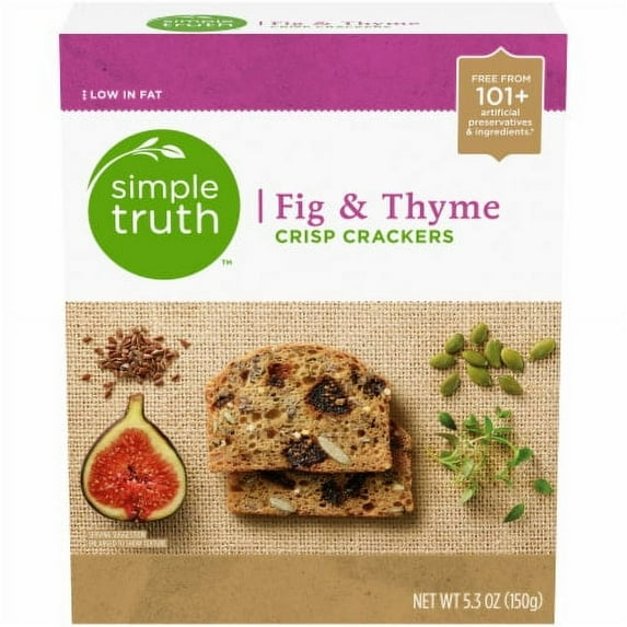 Simple Truth Fig & Thyme Crisp Crackers - 5.3 oz - Walmart.com