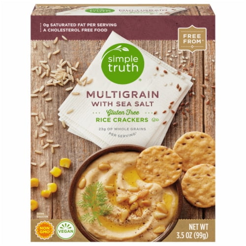Simple Truth Gluten Free Multigrain with Sea Salt Rice Crackers 3.5 oz ...
