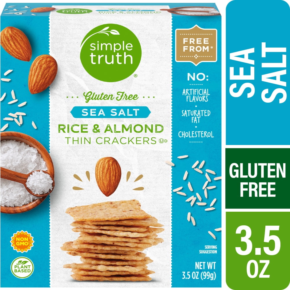 Simple Truth­® Gluten Free Sea Salt Rice & Almond Crisps Crackers ...