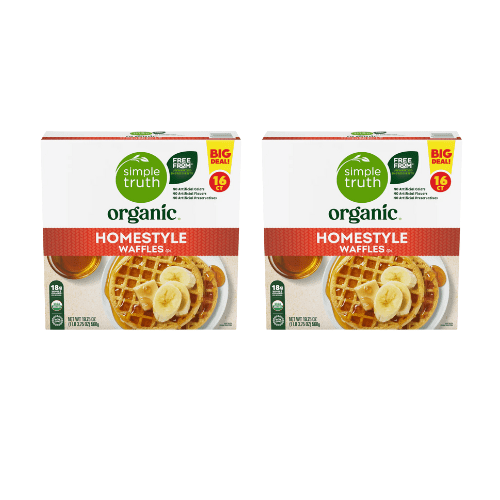 Simple Truth Homestyle Waffles 2 Pack 19.75 oz - Walmart.com