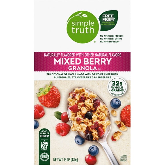 Simple Truth Mixed Berry Granola 15 oz - Walmart.com