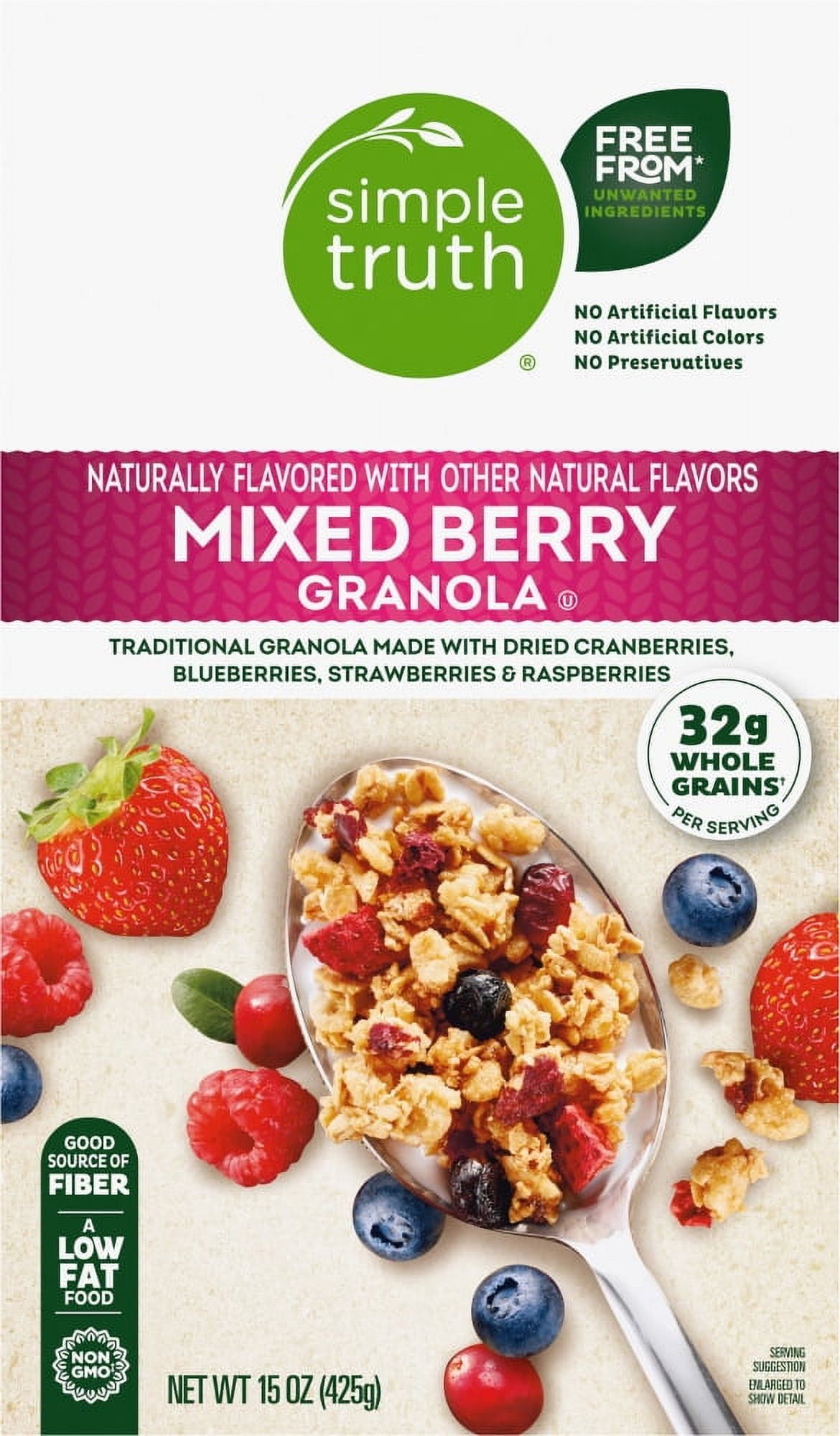 Simple Truth® Mixed Berry Granola - Walmart.com