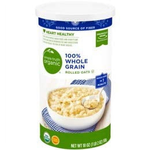 Simple Truth Organic 100% IFF17 Whole Grain Rolled Oats 18 oz (Pack of ...