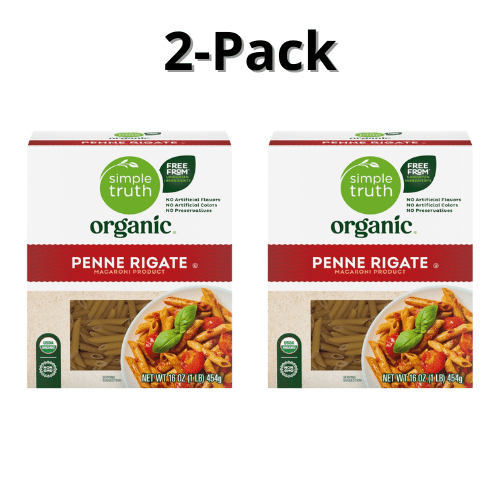 Simple Truth Organic 2-Pack Penne Rigate Pasta - Walmart.com