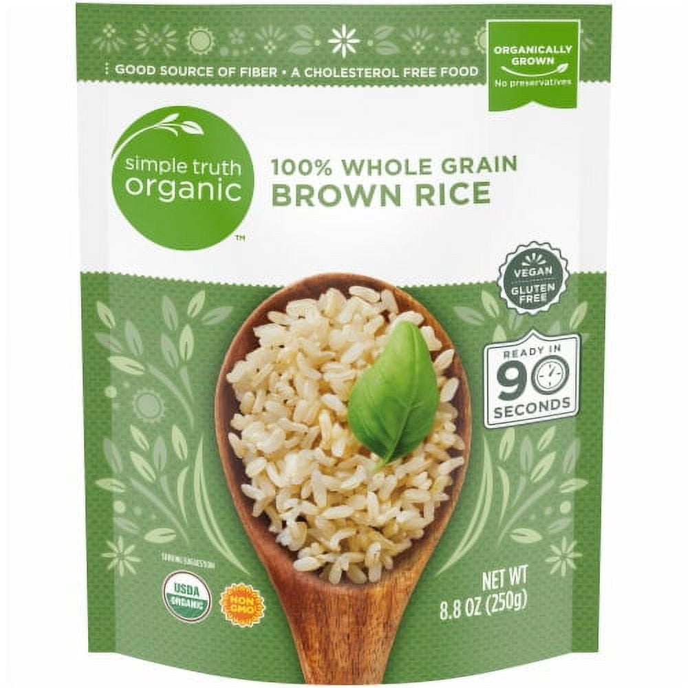 Simple Truth Organic 90 Second 100% Whole Grain Brown Rice - Walmart.com