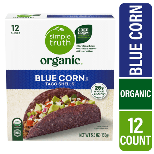 Simple Truth Organic Blue Corn Taco Shells - 3 PACK - Walmart.com
