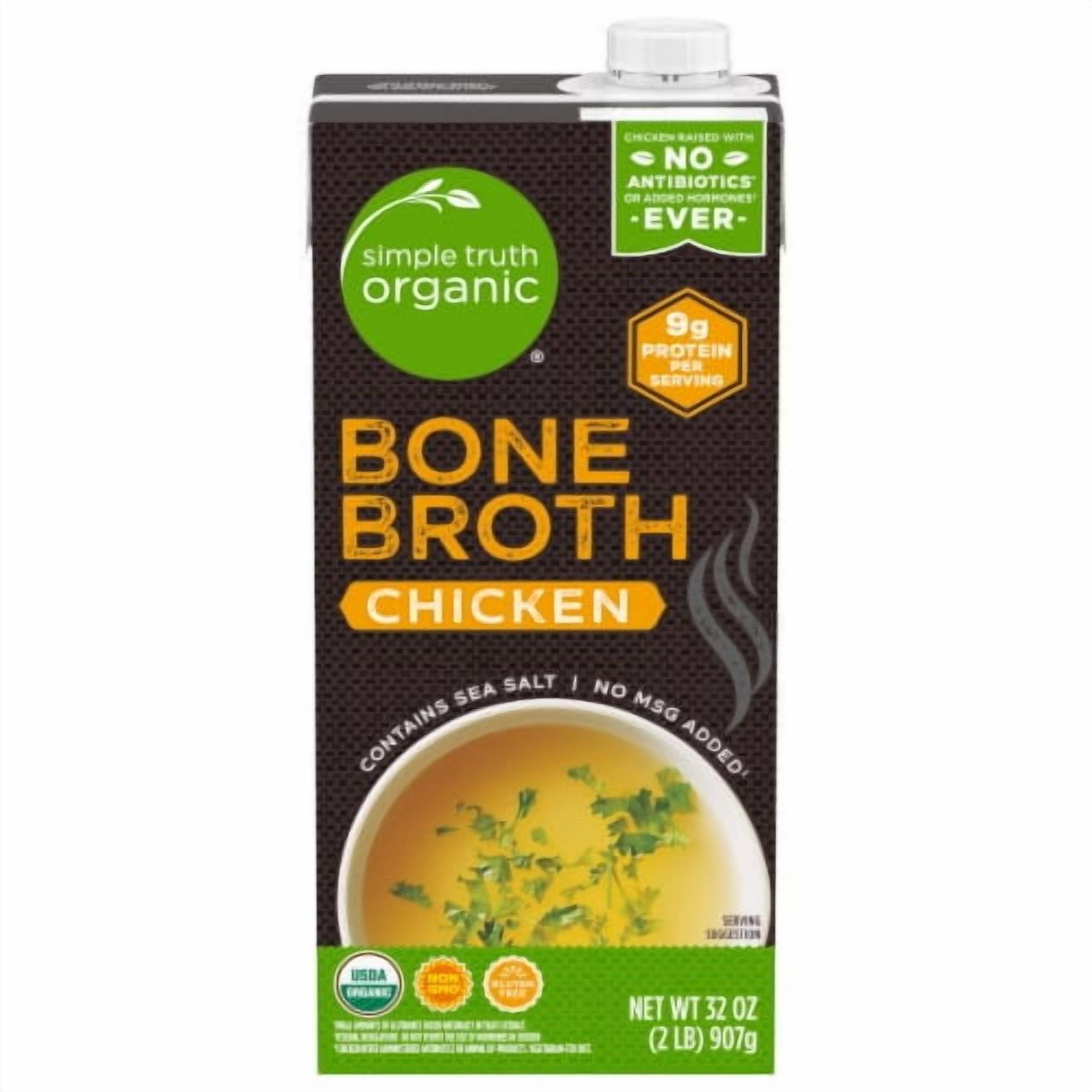 Simple Truth Organic Chicken Bone Broth - 32 oz - Walmart.com