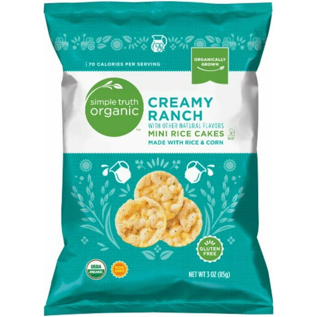 Simple Truth Organic Creamy Ranch Mini Rice Cakes-3 oz - Walmart.com