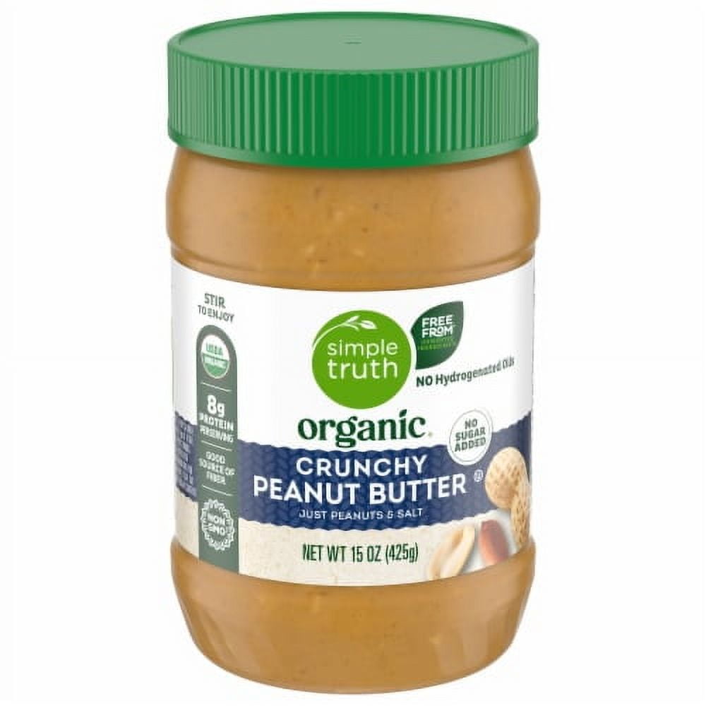 Simple Truth Organic Crunchy Peanut Butter - 15 oz - Walmart.com