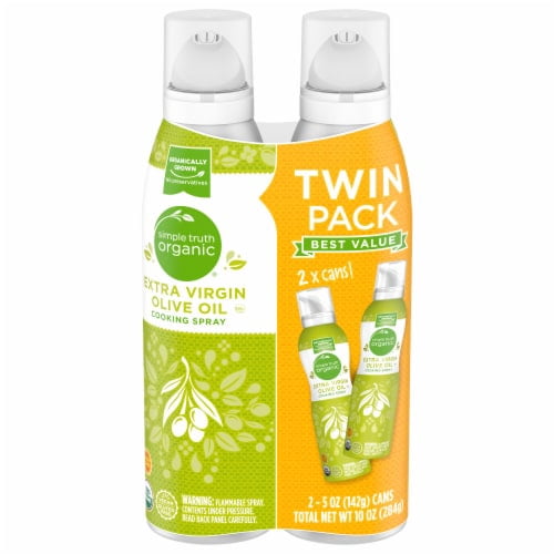 Simple Truth Organic Extra Virgin Olive Oil Twin Pack Cooking Spray ...