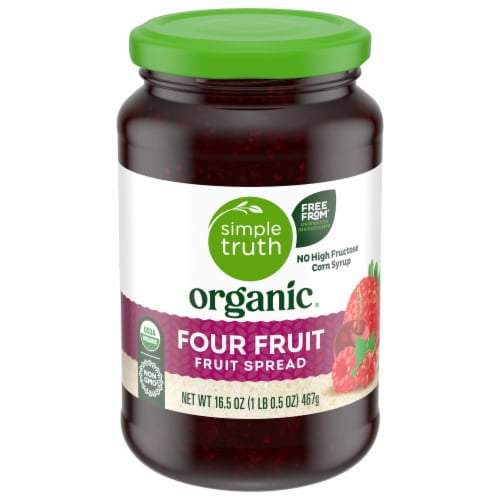 2X-Simple Truth Organic Four Fruit Fruit Spread - 16.5 oz - Walmart.com
