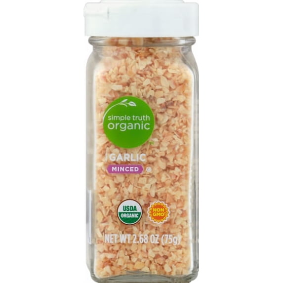 2X - Simple Truth Organic Garlic Minced 2.68 oz - Walmart.com