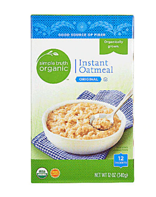 Simple Truth Organic Instant Oatmeal 12Packets - Walmart.com