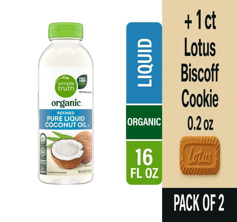 Simple Truth Organic Liquid Coconut Oil 16 fl oz - Pack of 2 & Lotus ...