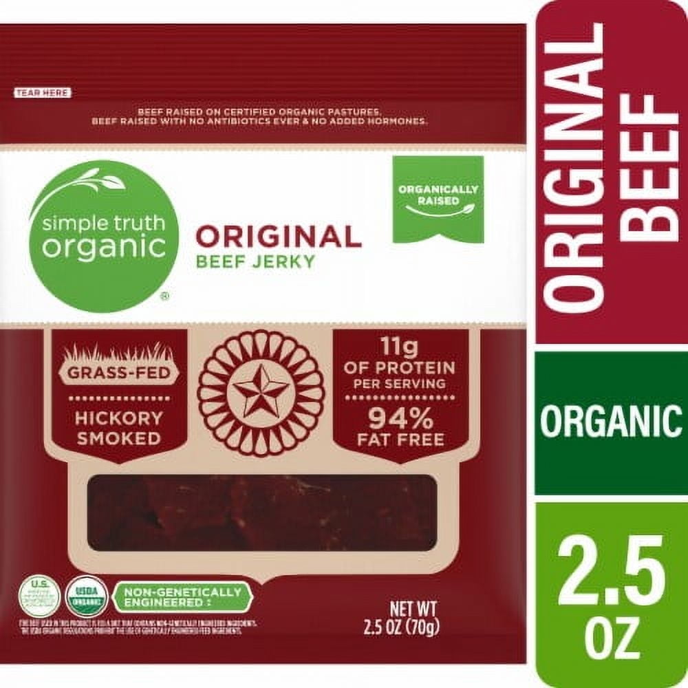 Simple Truth Organic Original Beef Jerky 2.5 oz - Walmart.com