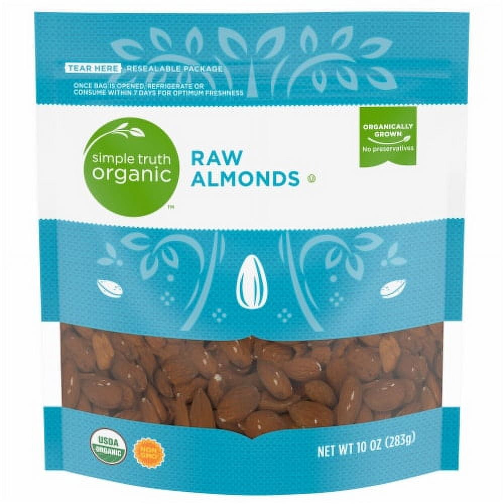 Simple Truth Organic Raw Almonds - 10 oz - Walmart.com