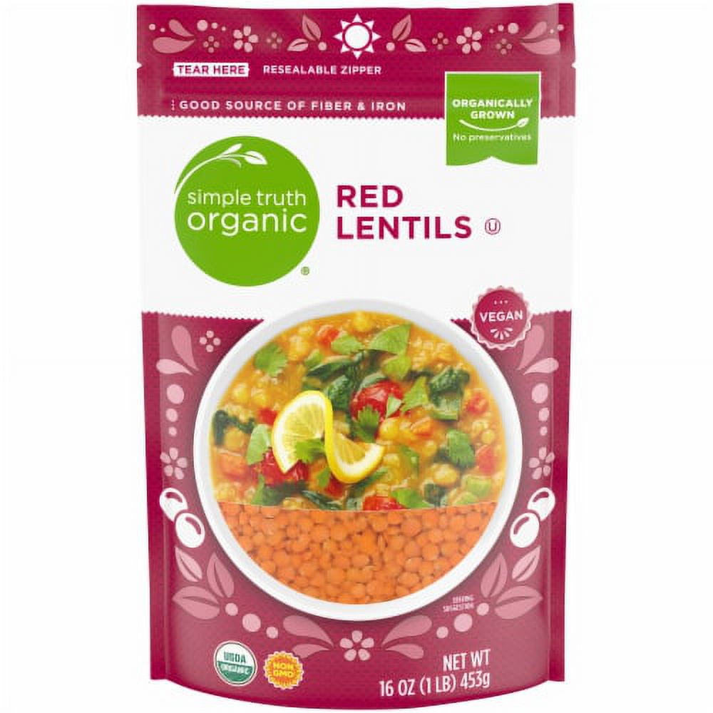 Simple Truth Organic Red Lentils - 16 oz - Walmart.com