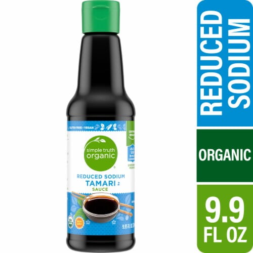 Simple Truth Organic Reduced Sodium Tamari Sauce, Gluten Free, Vegan, 9 ...