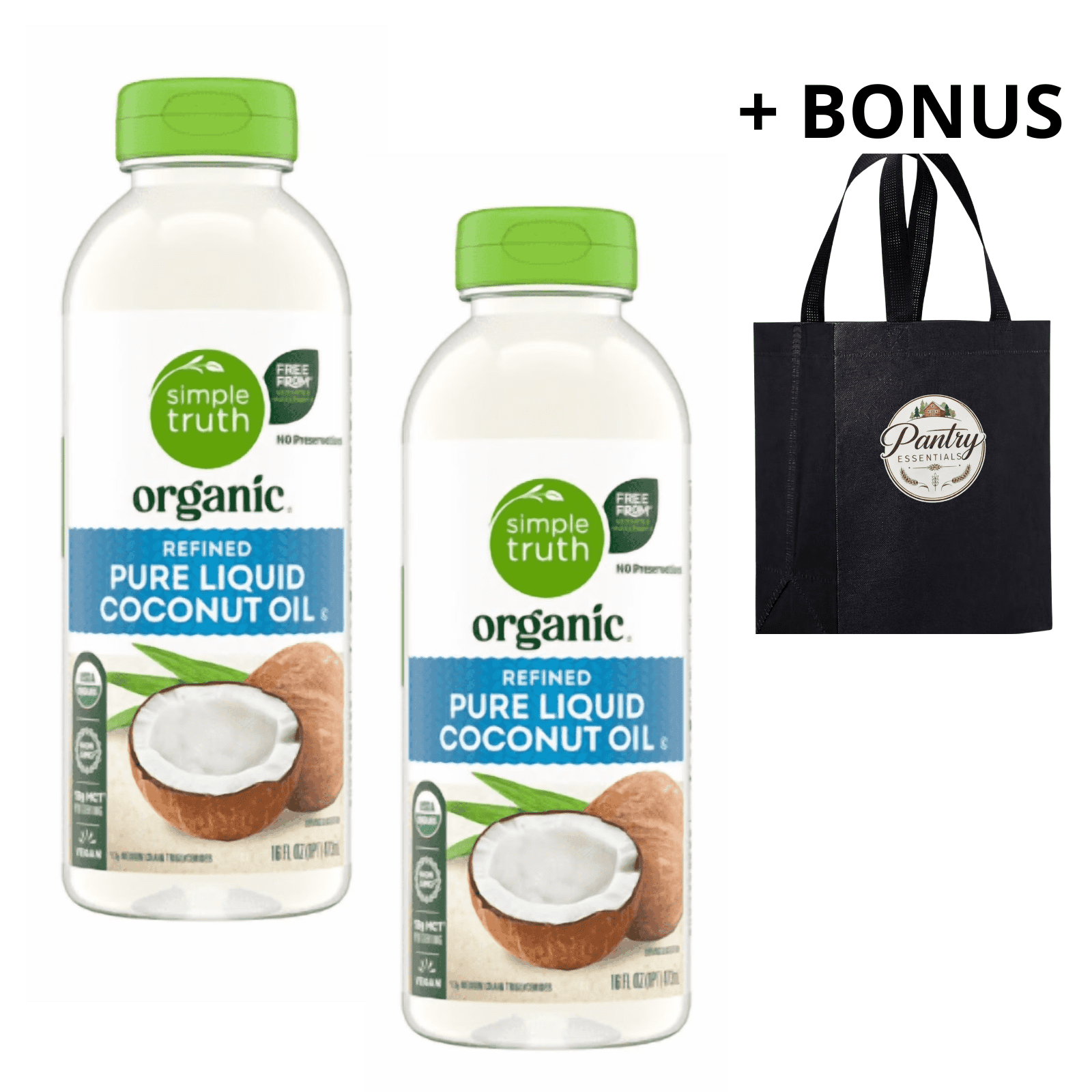 Simple Truth Organic Refined Pure Liquid Coconut Oil 16 fl oz, 2 Pack ...
