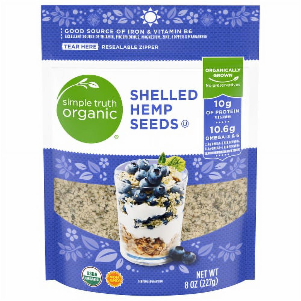 Simple Truth Organic Shelled Hemp Seeds - 8 oz - Walmart.com