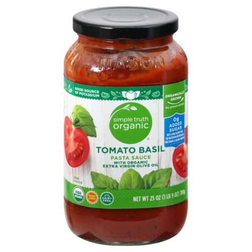 Simple Truth Organic Tomato Basil Pasta Sauce - 25 oz - Walmart.com