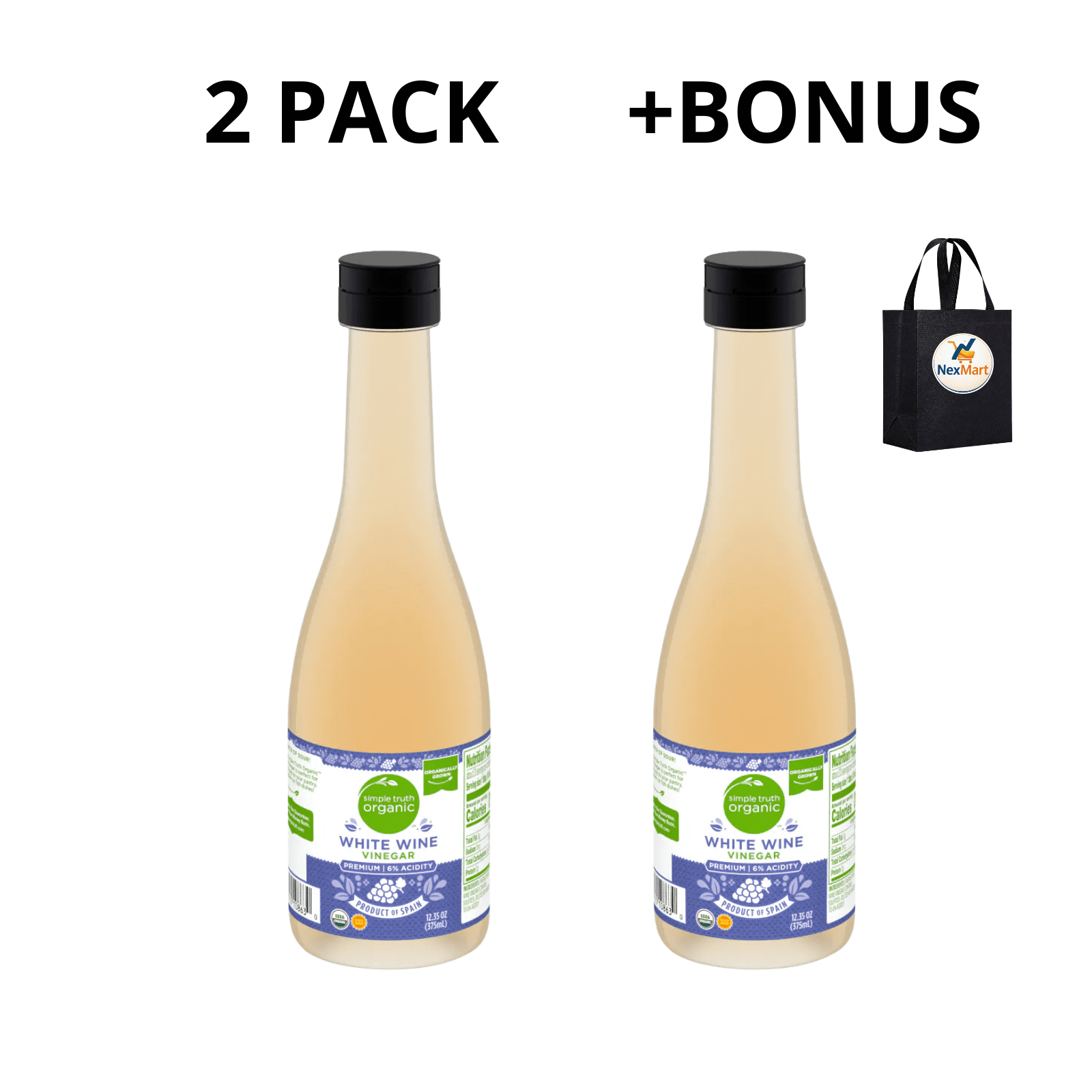 Simple Truth Organic White Wine Vinegar, Premium, 6% Acidity, Product ...