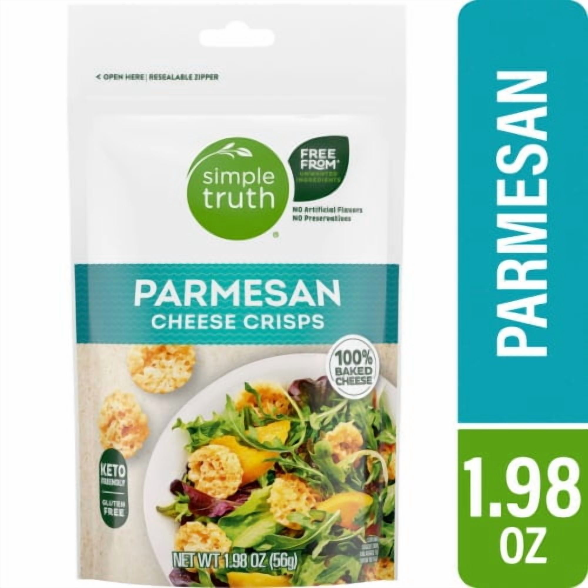 Simple Truth Parmesan Cheese Crisps 1.98 oz - Pack of 2 - Walmart.com
