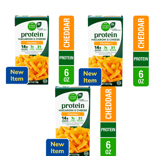 Simple Truth Protein Cheddar Macaroni and Cheese,3 Pack - Walmart.com