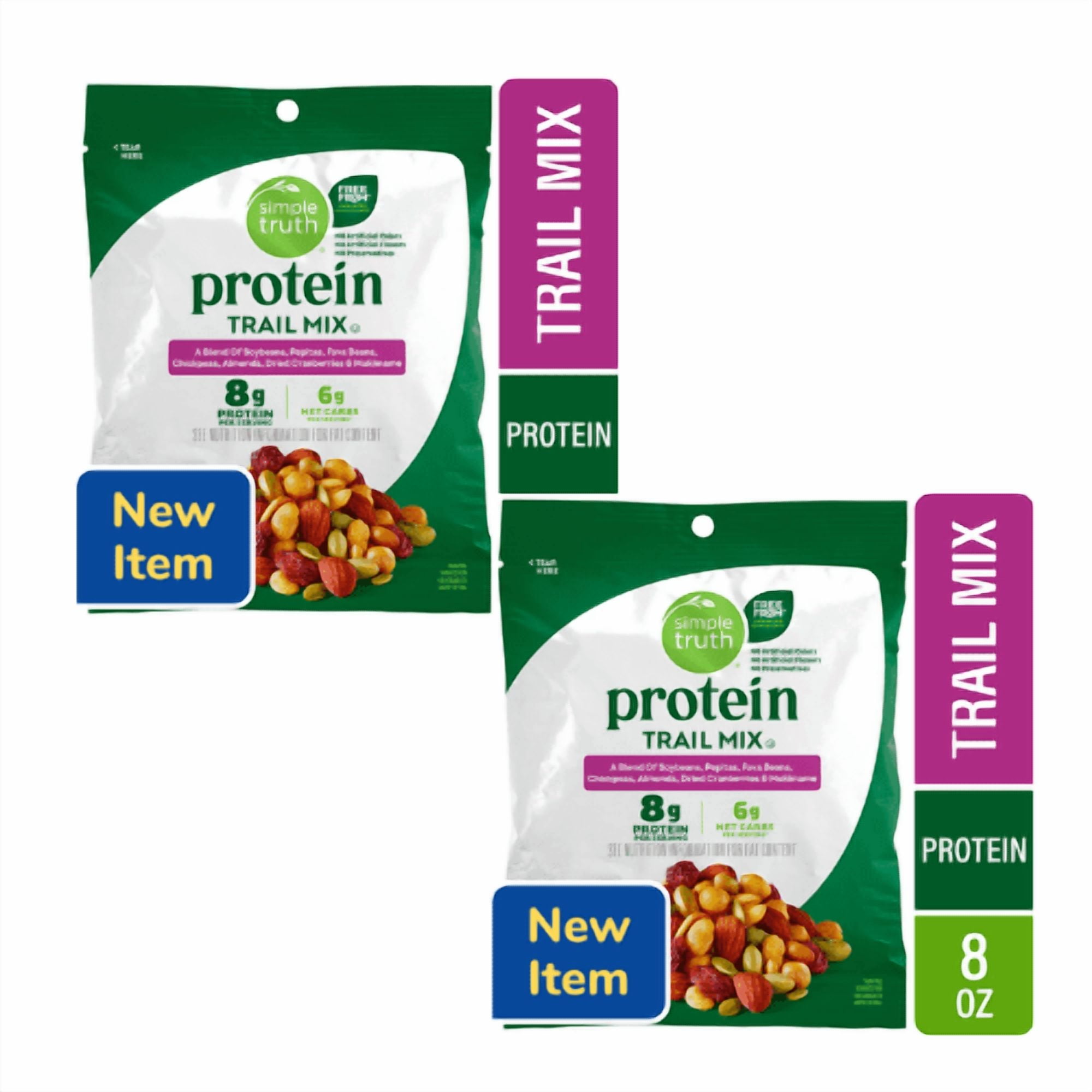 Simple Truth Protein Trail Mix 8 OZ,2 Pack - Walmart.com