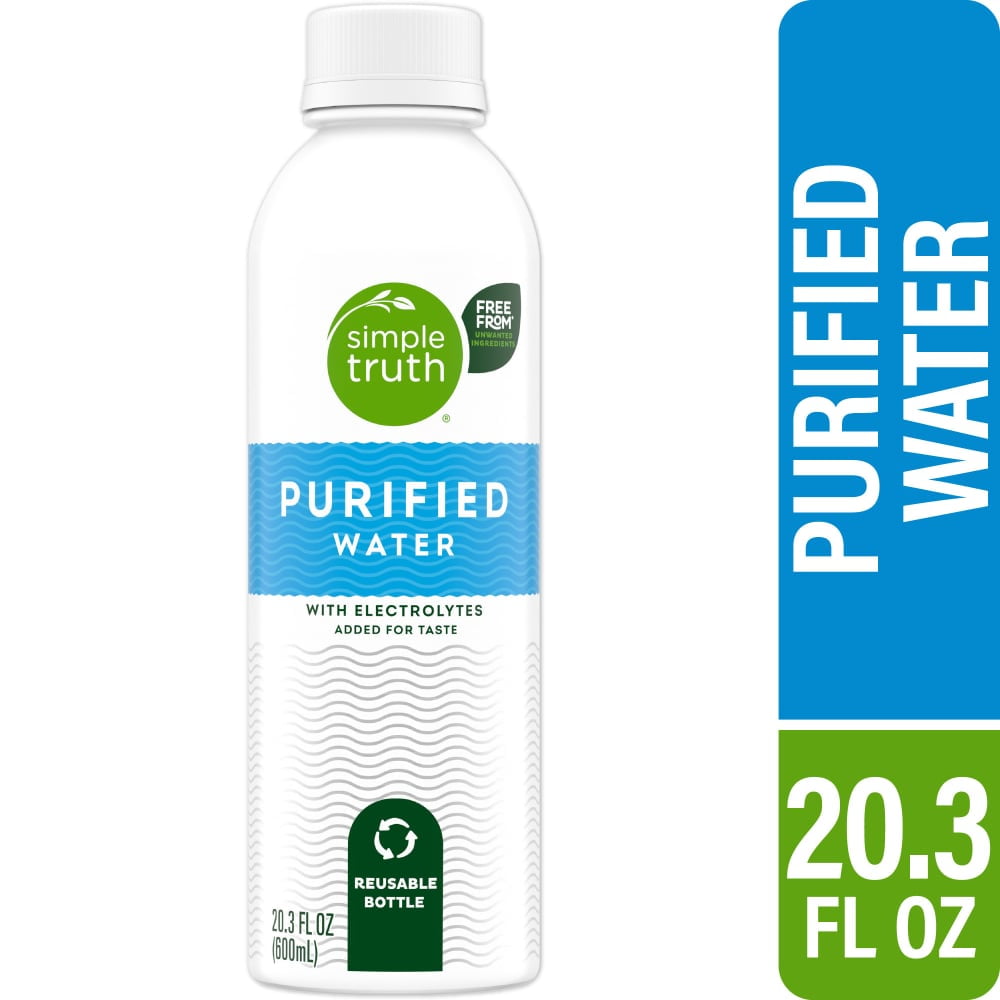 Simple Truth Purified Electrolyte Bottled Water - 20.3 fl oz - Walmart.com
