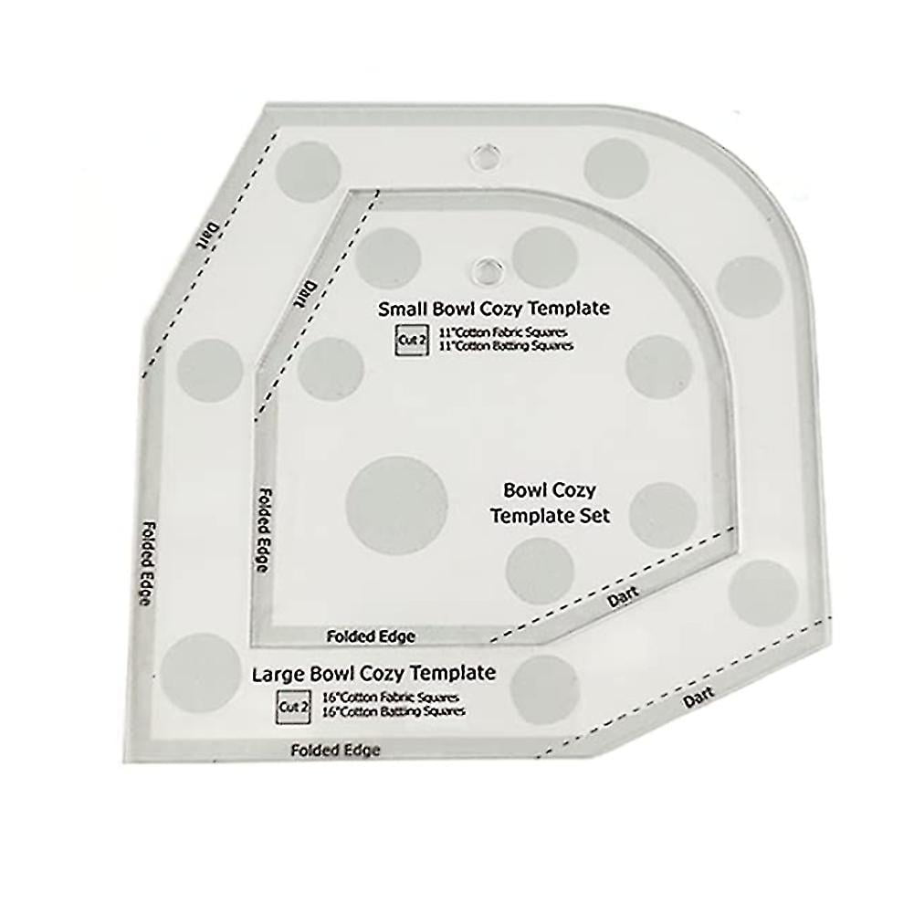 Simple To Use Acrylic Transparent Bowl Cozy Template, Reusable Cutting ...