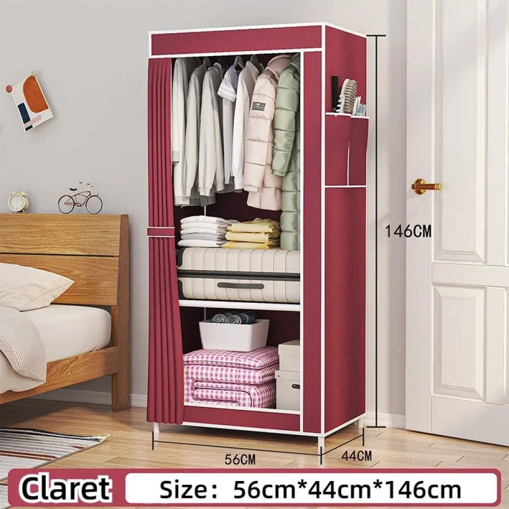 Simple Wardrobe Foldable Dustproof Cloth Closet Portable Storage ...