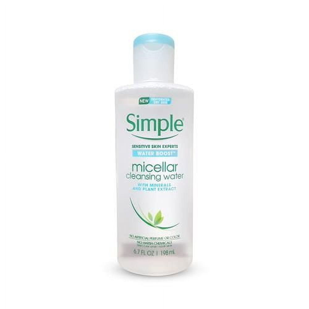 Simple Water Boost Micellar Cleansing Water For Sensitive Skin, 6.7 ...