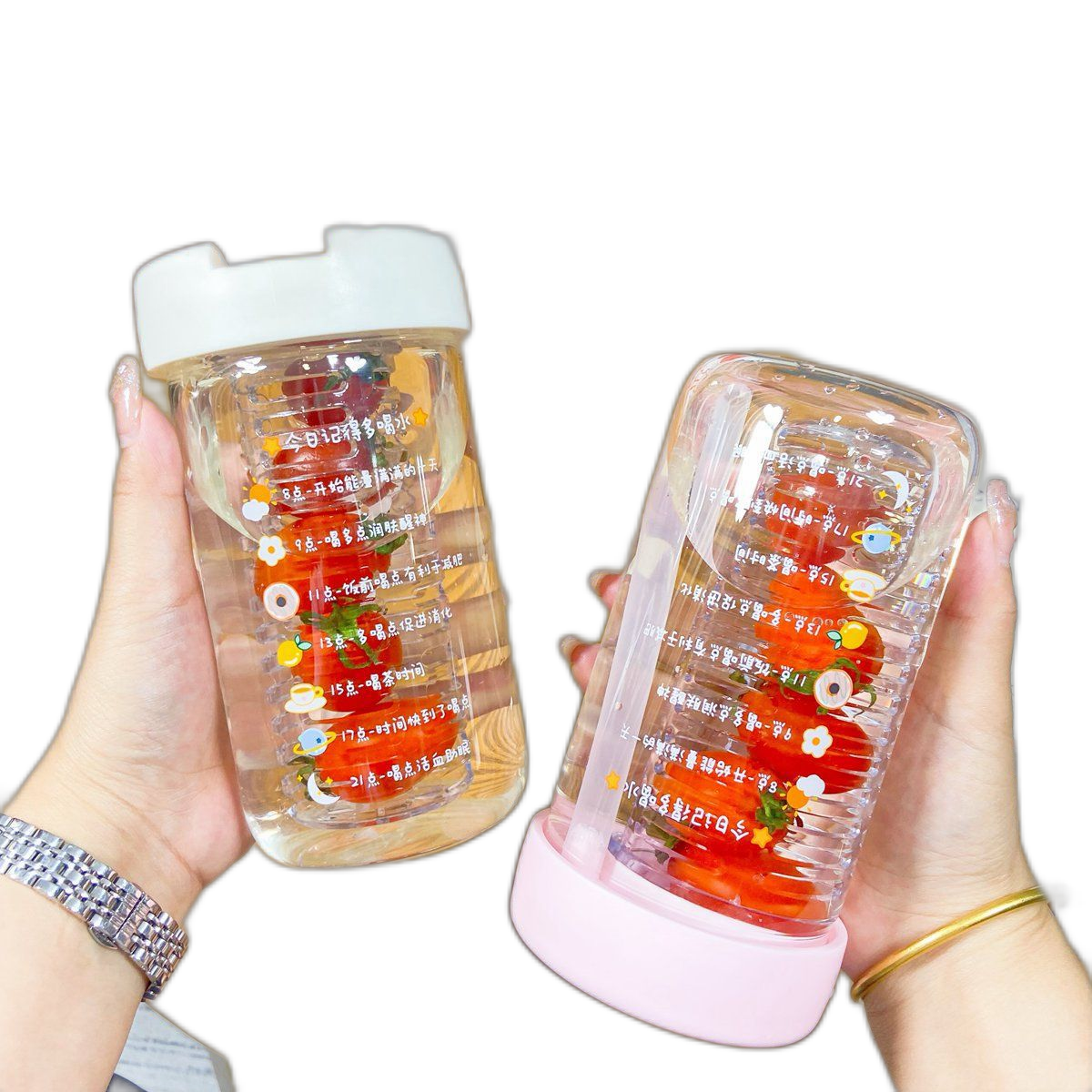 Simple Water Cup With Straw, Large Capacity, Portable Summer Tea Cup ...