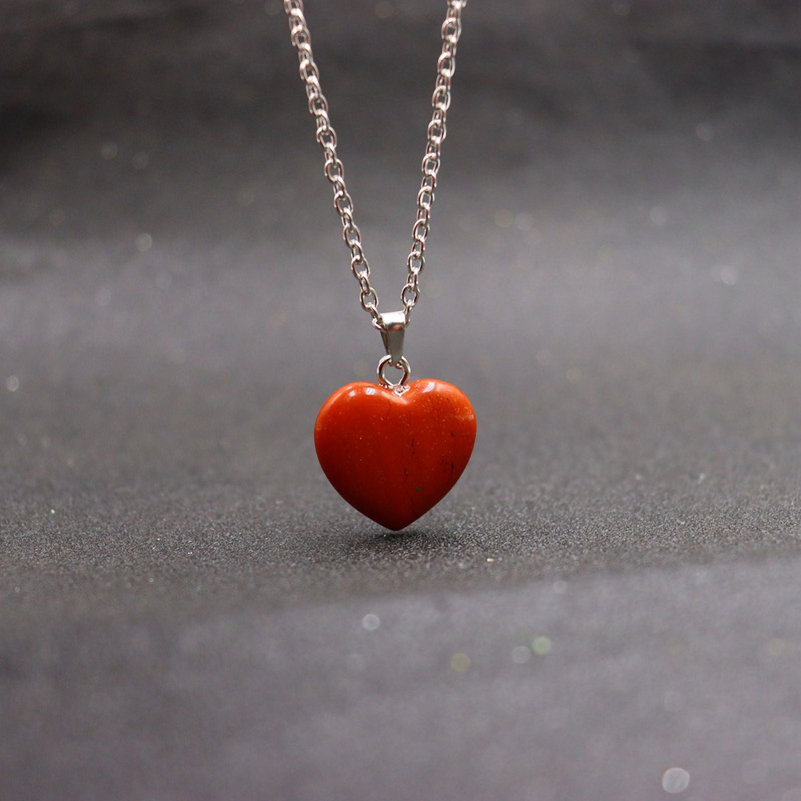 Simple Women's Natural Stone Water Drop Pendant Necklace - Walmart.com