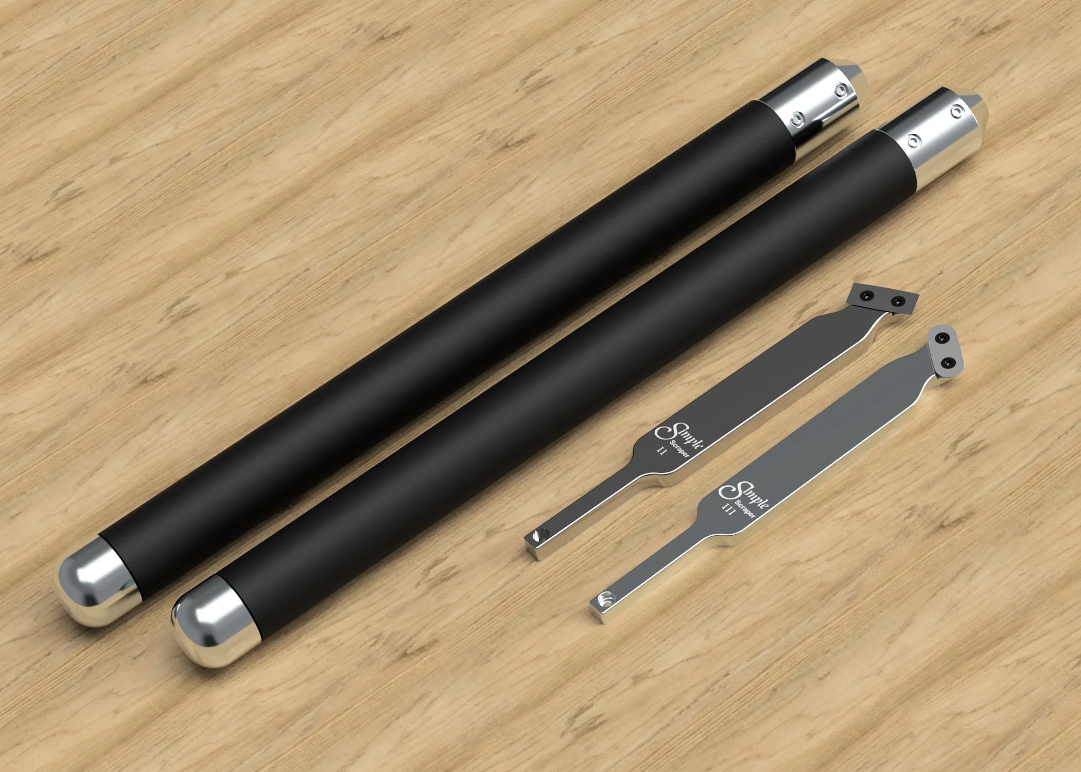 Simple Woodturning Tools Wide Carbide Tipped Scraper Set for Wood Lathe ...