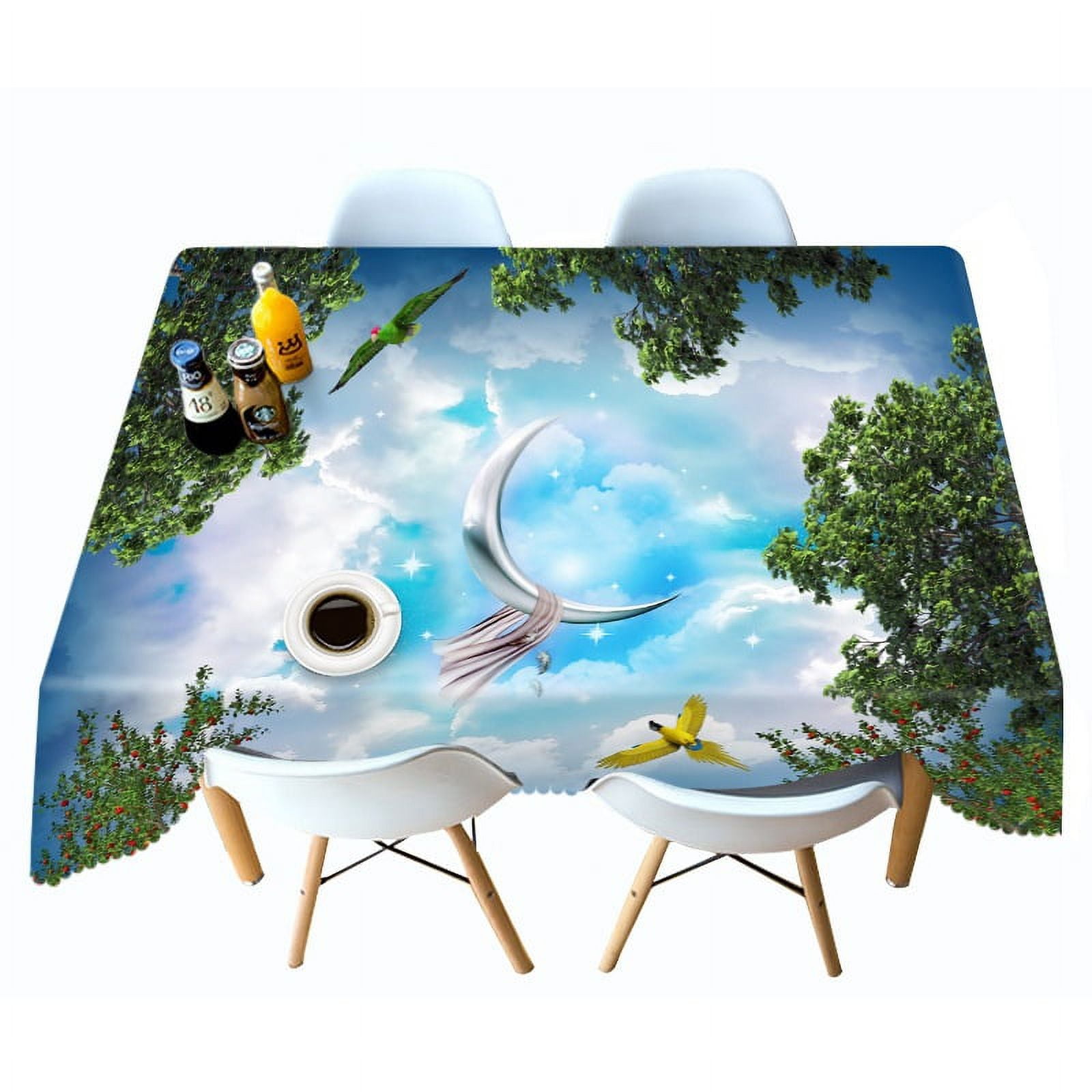 Simple and Fresh Blue Sky and White Clouds Scenery Rectangular ...