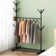 Simple and Stylish Floor Standing Independent Coat Rack, 66.3 Inch High ...