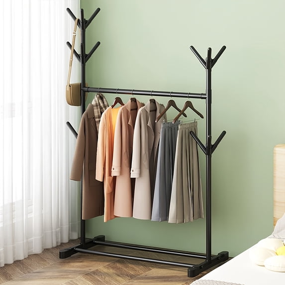 Simple and Stylish Floor Standing Independent Coat Rack, 66.3 Inch High ...