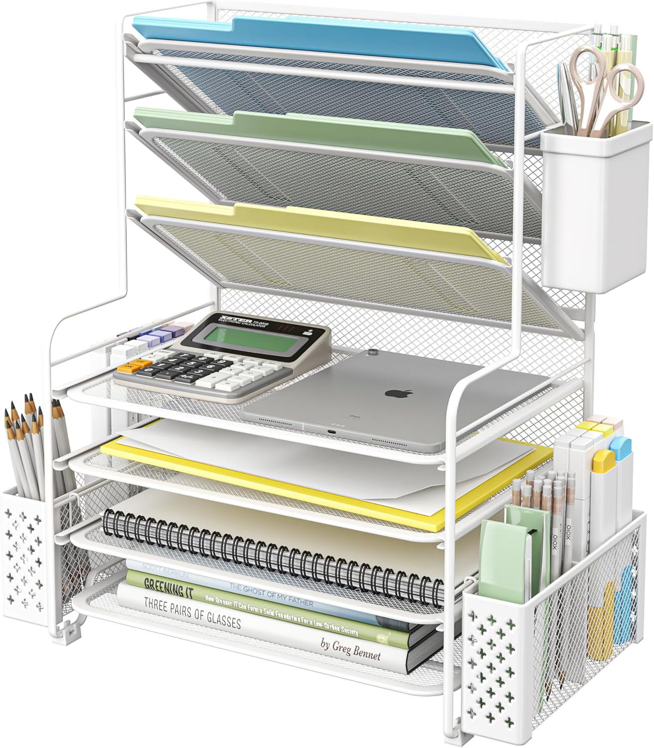 Simple and popular desktop file organizer, letter tray file organizer ...