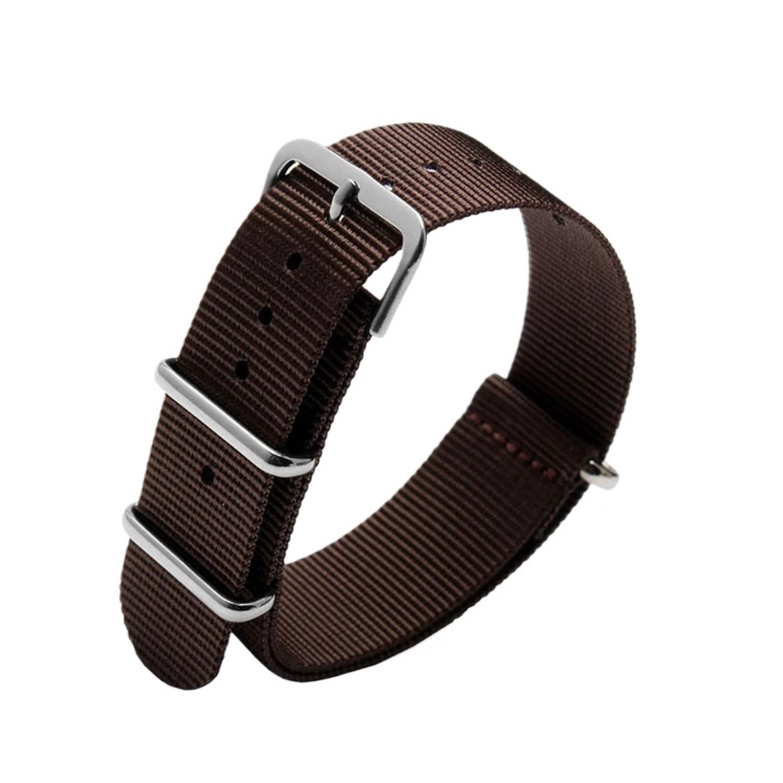 Simple and pure color Outdoor sport Nylon canvas watch belt Waterproof ...