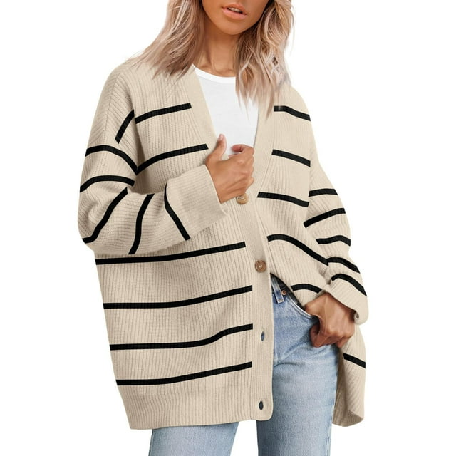 Simple And Versatile Button Up Cardigan Sweater In Amber Color