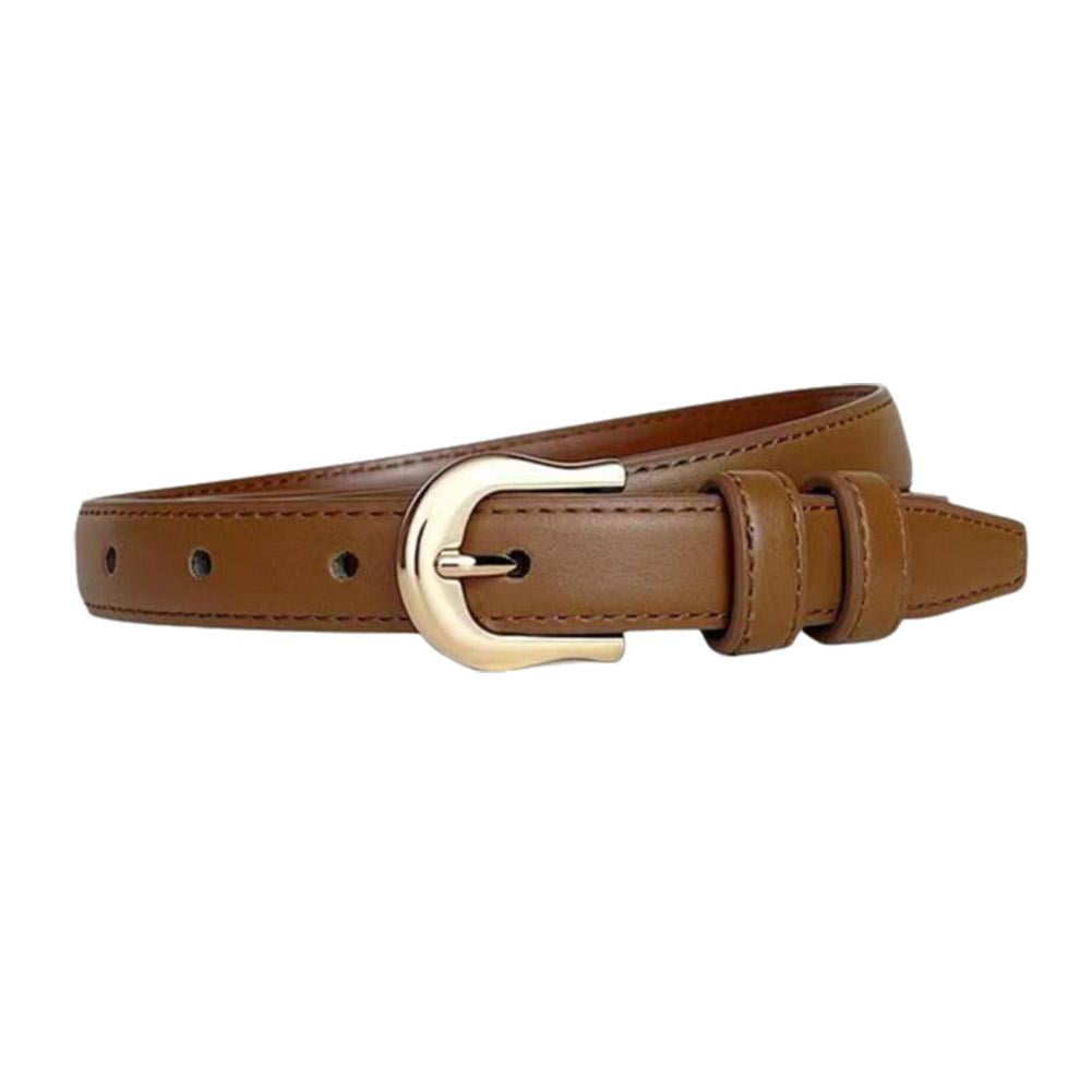 Simple and versatile women's jeans small leather belt belt Hot P1 retro ...