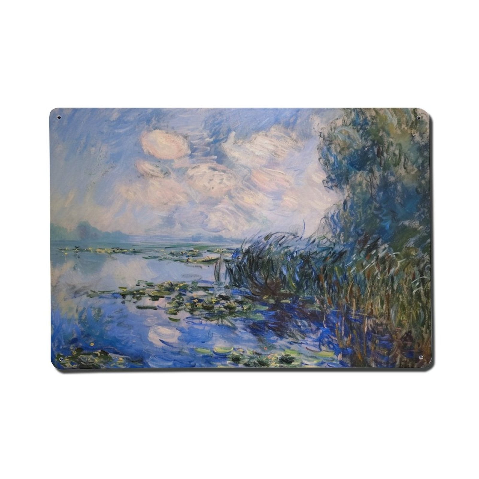 Simple but not simple: aluminum horizontal landscape painting defines a ...
